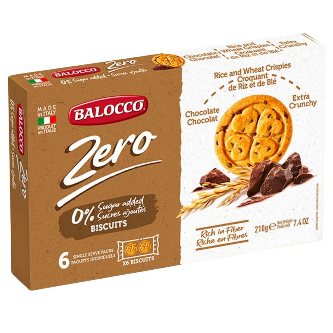 Balocco Zero Biscuits Choc Chips Rice & Wheat 230g – La Dispensa