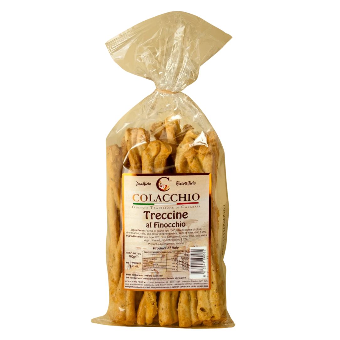 Colacchio Treccine al Finocchio (Fennel) 400g – La Dispensa