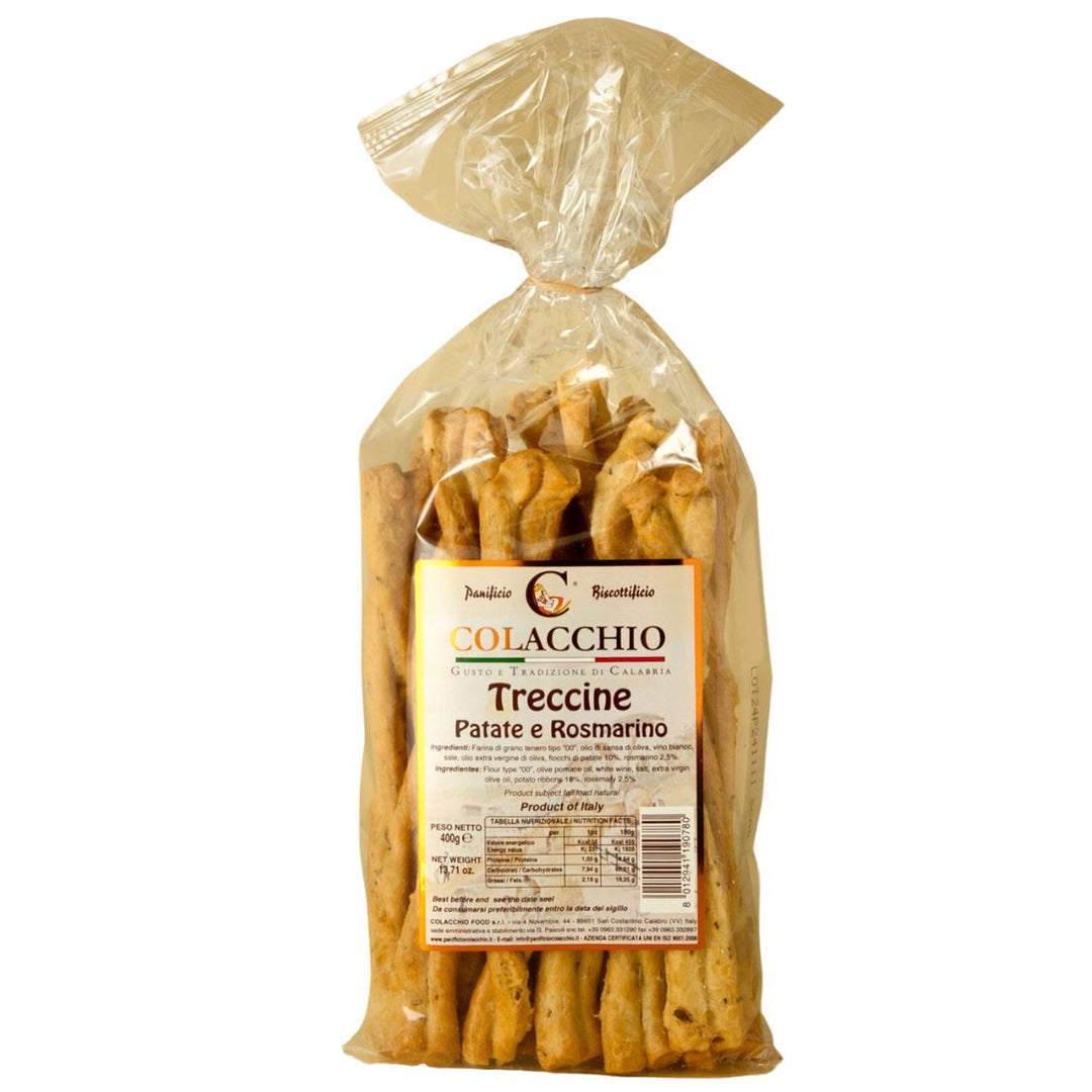Colacchio Treccine Patate e Rosmarino (potato & rosemary) 400g – La ...