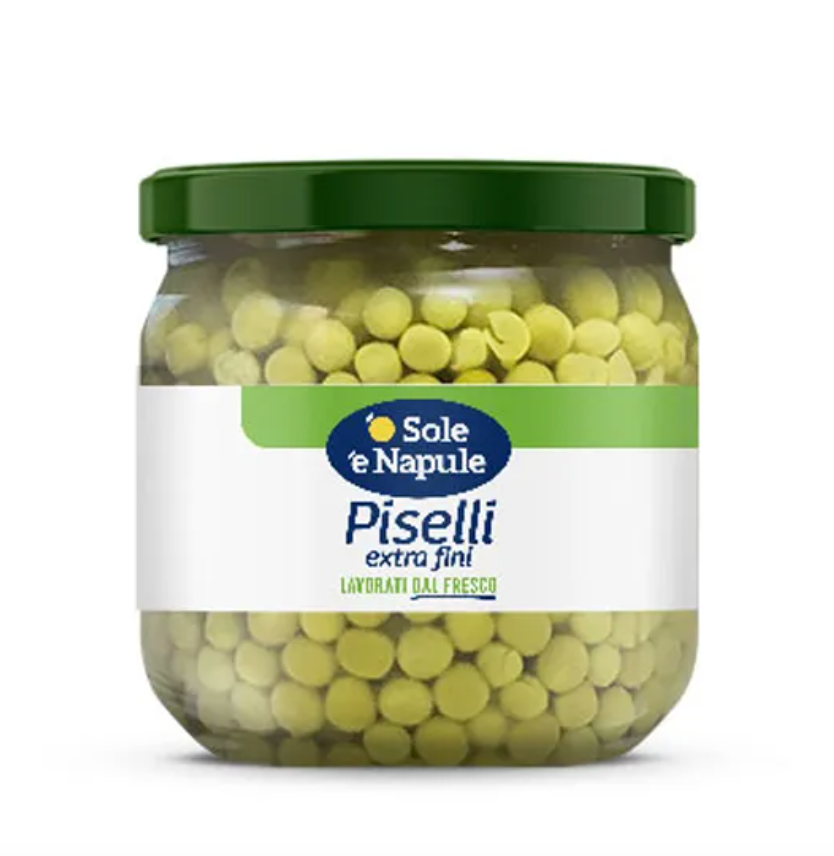 O Sole E Napule Piselli extra fini (Extra fine Green Peas) 330g – La ...