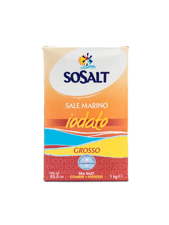 Sosalt Sea Salt - Coarse - Iodized 1Kg – La Dispensa
